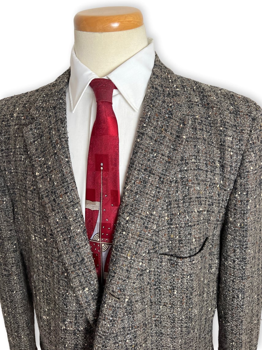 Vintage 1950s ATOMIC FLECK Wool Rockabilly Blazer ~ 44 to 46 R ~ sport ...