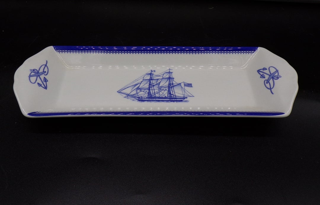 Spode Blue Clipper Dish Platter | Annapolis Maritime Antiques ...