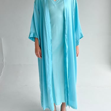 1980's Bright Blue Silk Set | Eveliina Vintage | Miami, FL