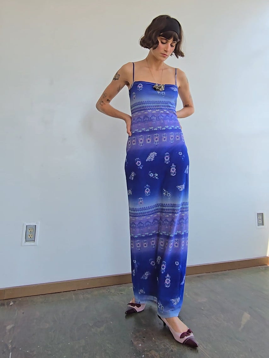 Mesh + Glitter Sunset Dress (M) | Banshee | Portland, OR