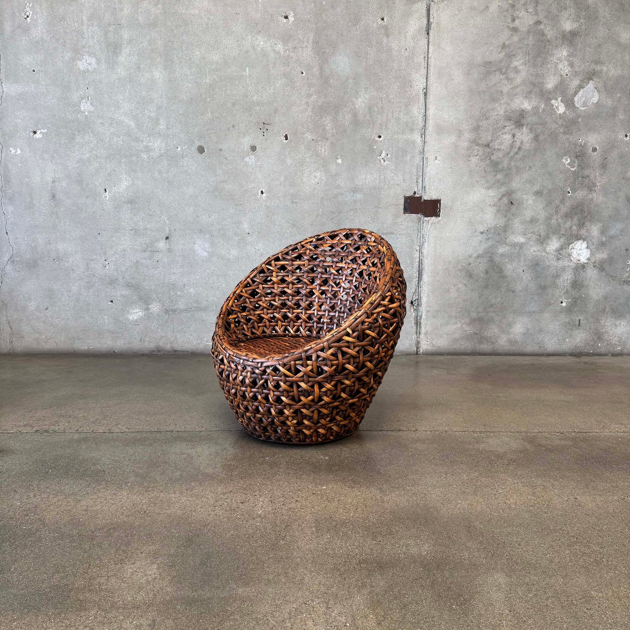 Rattan "Pod" Lounge Chair | Urban Americana - Long Beach, CA | ATTIC