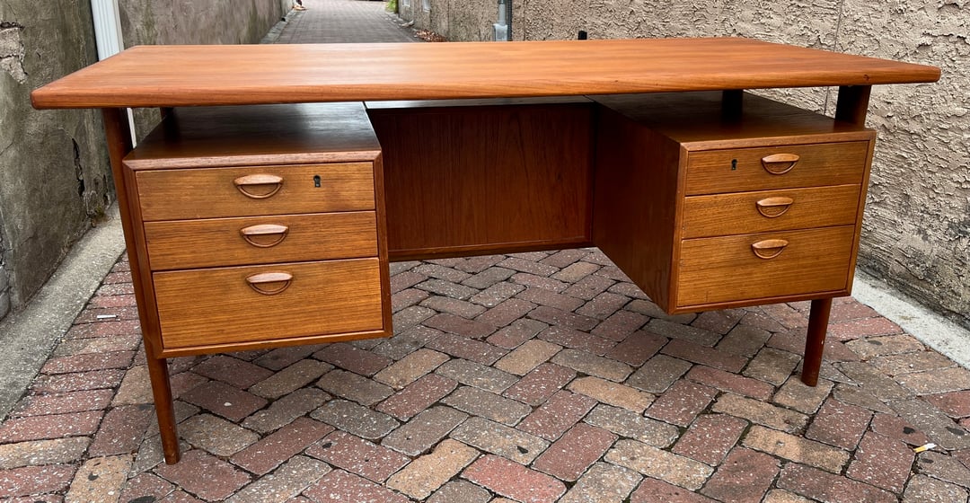 Kai Kristiansen Teak Executive Desk | Dig This | New Jersey