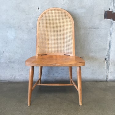 Mid Century Modern Cane Back Wood Chair by | Urban Americana - Long ...