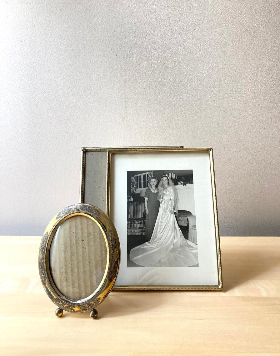 tarnished silver picture frame collection - 5 x 7 oval - 8 x 10 | Ione ...