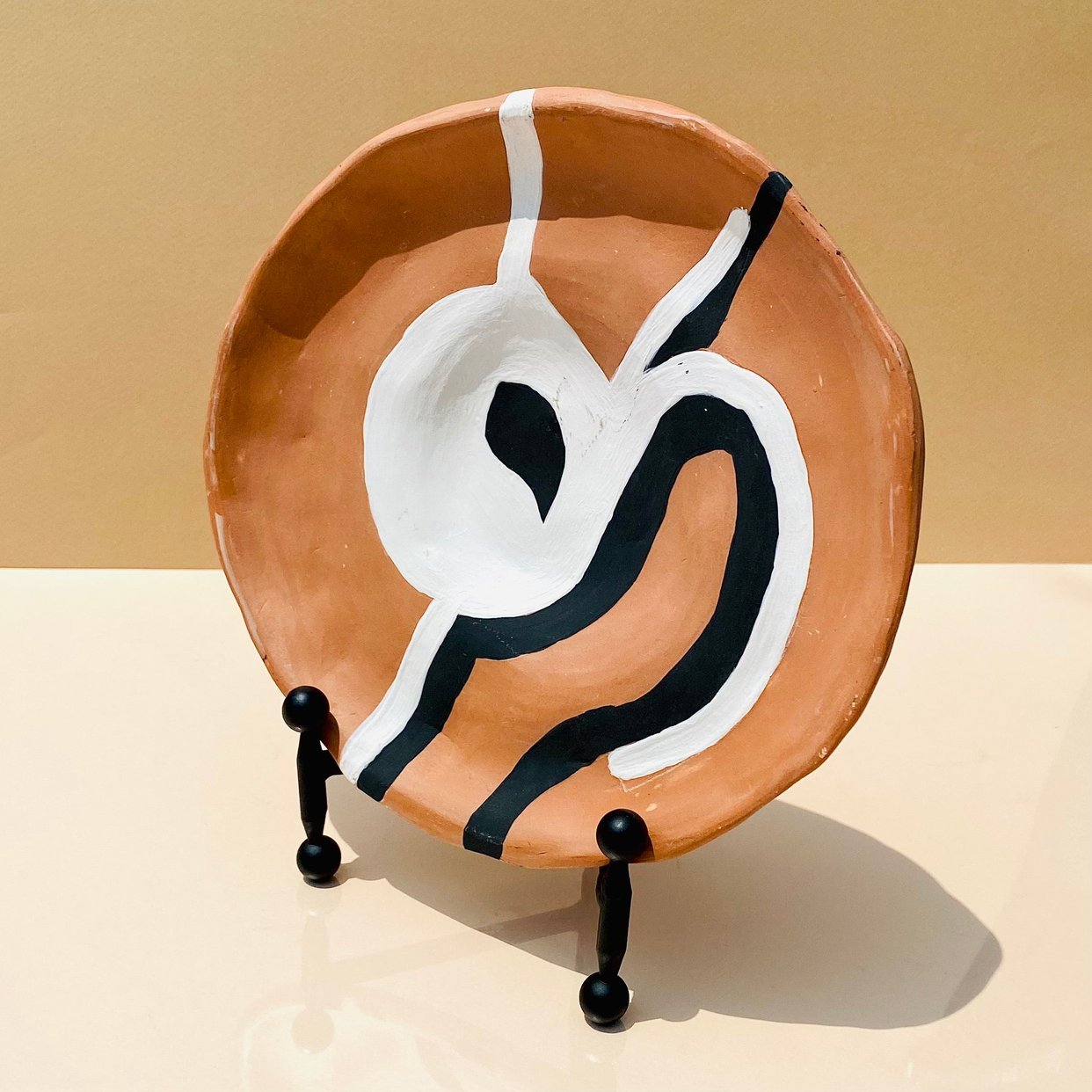 Vintage Studio Pottery Mega Graphic Plate Display | Odd Eye - East ...