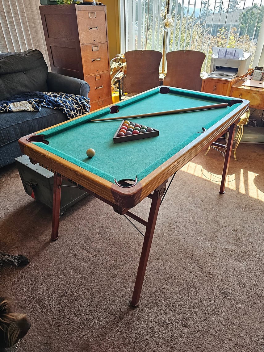 Antique Pool Table Miniature Billiars Kids Pool | OrWa Designs | Toledo, WA