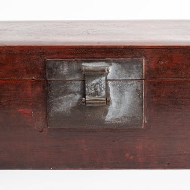 Chinese Red Lacquered Wood Box | Showplace Antique + Design Center ...