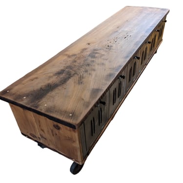 Vintage repurposed Industrial TV media console. | Souli Design ...