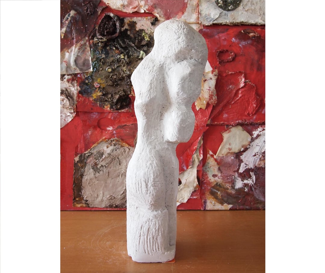 Vintage DAVID BLUMER Abstract Expressionist SCULPTURE 20" High White ...