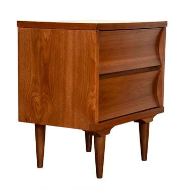 MCM Night Stand | End Table with Two Drawers | Modern Mobler - Takoma ...