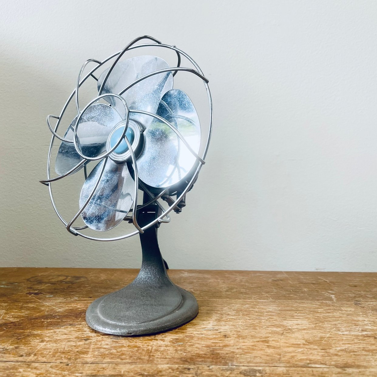 Kwik Kool Small Vintage Industrial Fan | 9" Oscillating Rotating ...