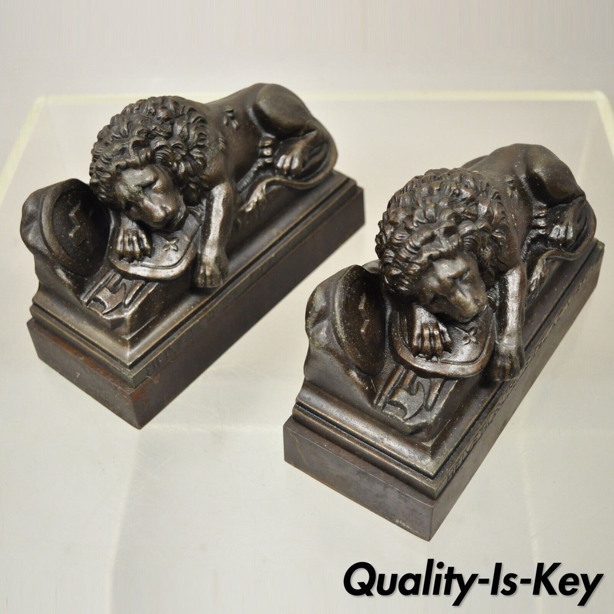 Antique Cast Metal French Renaissance Style Lucerne Lion | Quality is ...