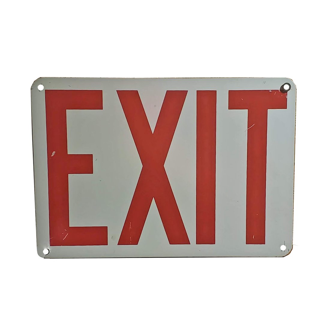 Painted Sheet Metal Exit Sign | Aurora Mills | Aurora, OR
