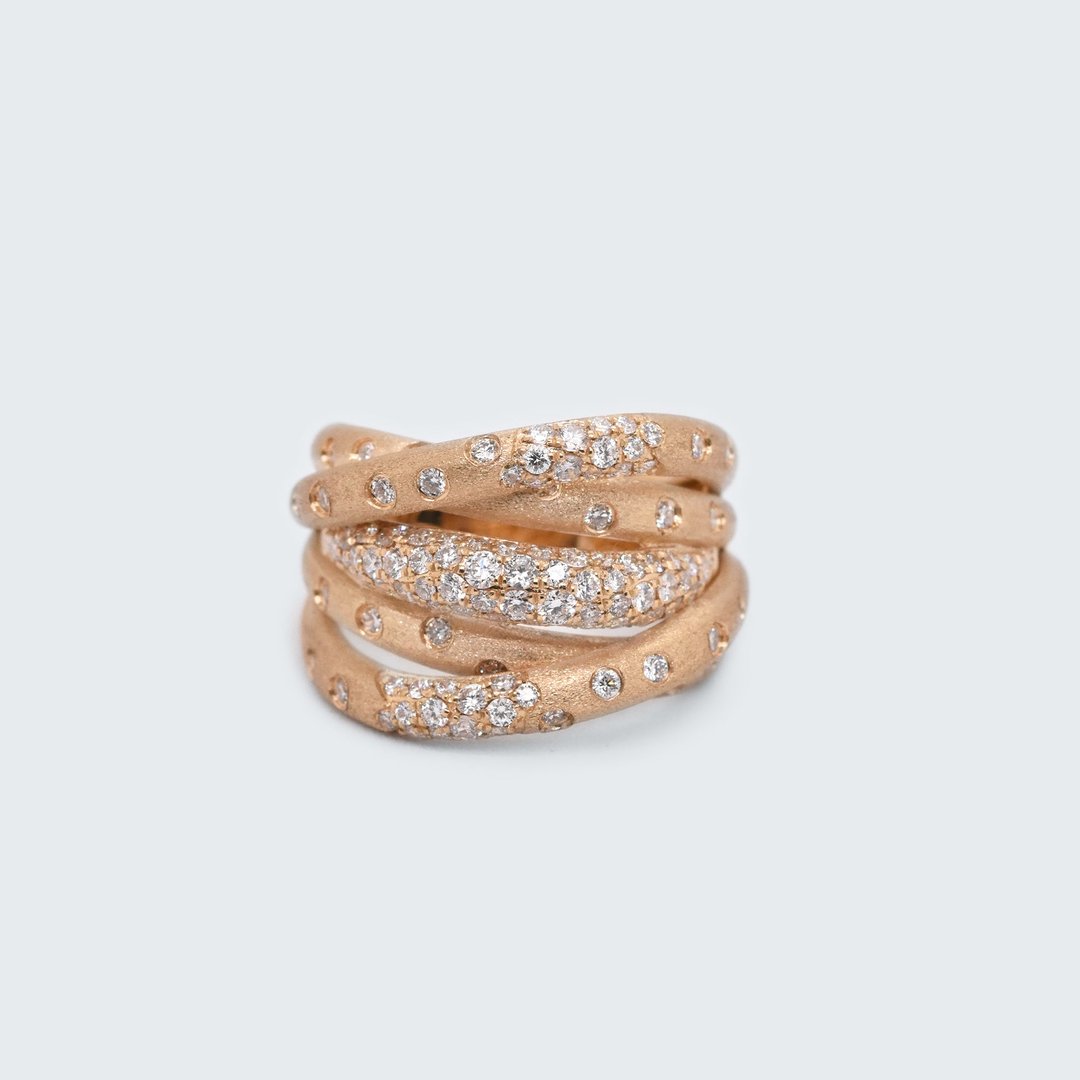 Diamond Confetti Multi Strand Ring | Eliza Page | Second Street ...