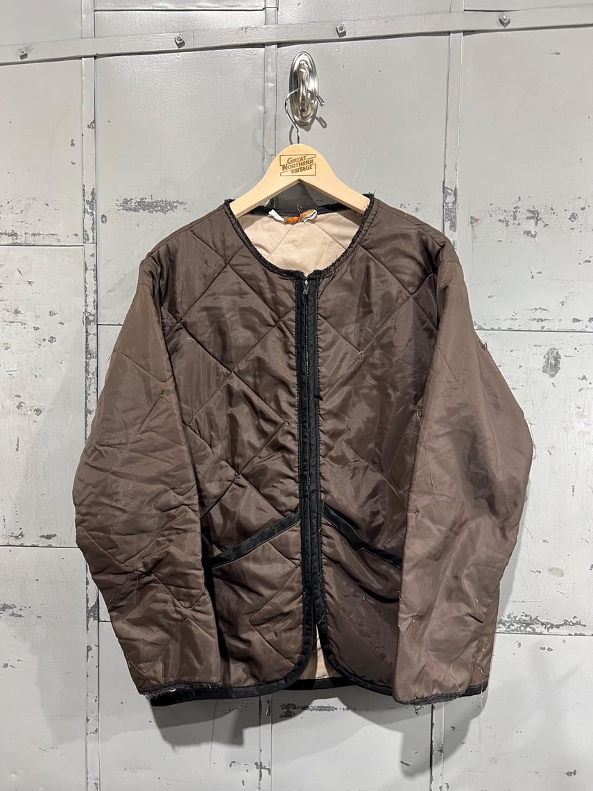 70’s Quilted Liner Jacket by sears Hippie Rancher Western distressed | Great Northern Vintage ...