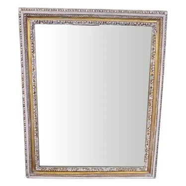 Distressed Painted Antique Rectangular Mirror circa 1920 | Vintage ...