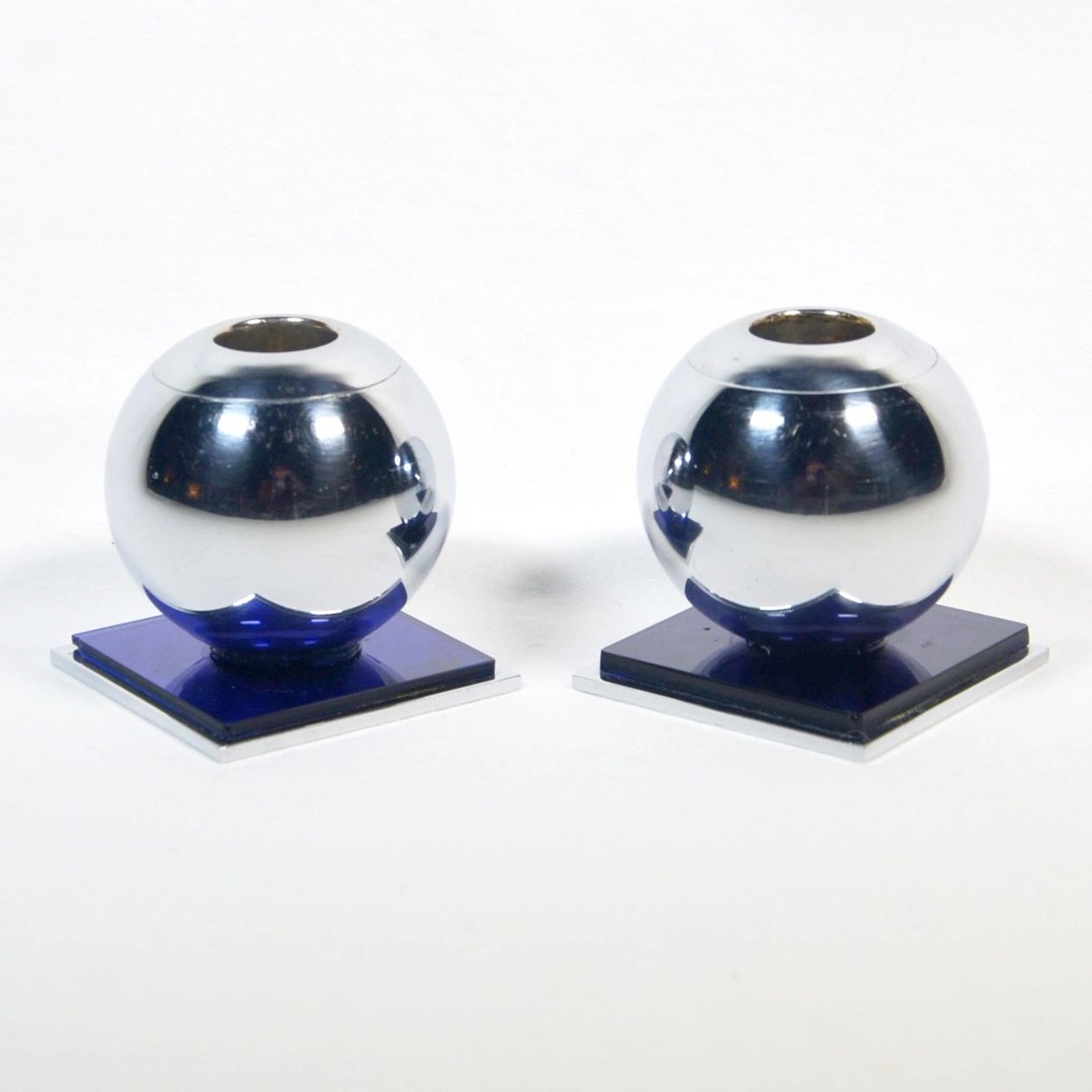 1930s Pair Chase Russel Wright Bubble Candlesticks No 17063 | Popmodec ...