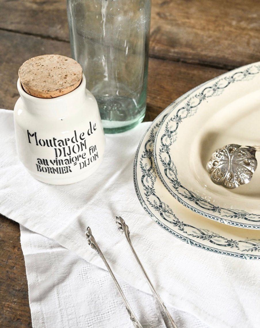 vintage french Bornier "moutarde de dijon" jar | Joliette | Pickering ...