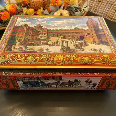 Vintage west German Schmidt cookie / biscuit tin | Holbrook Bazaar ...