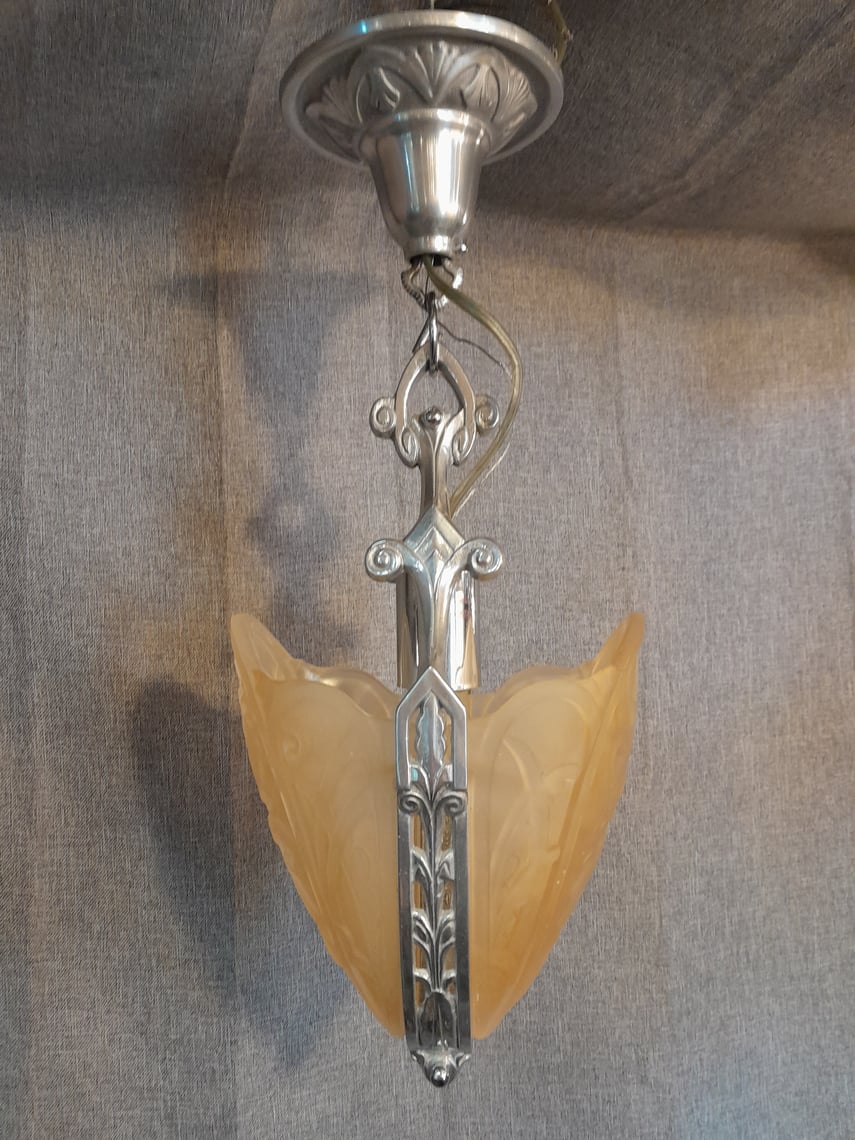 Lincoln Style Slip Shade Pendant Light | Earthwise Architectual Salvage ...