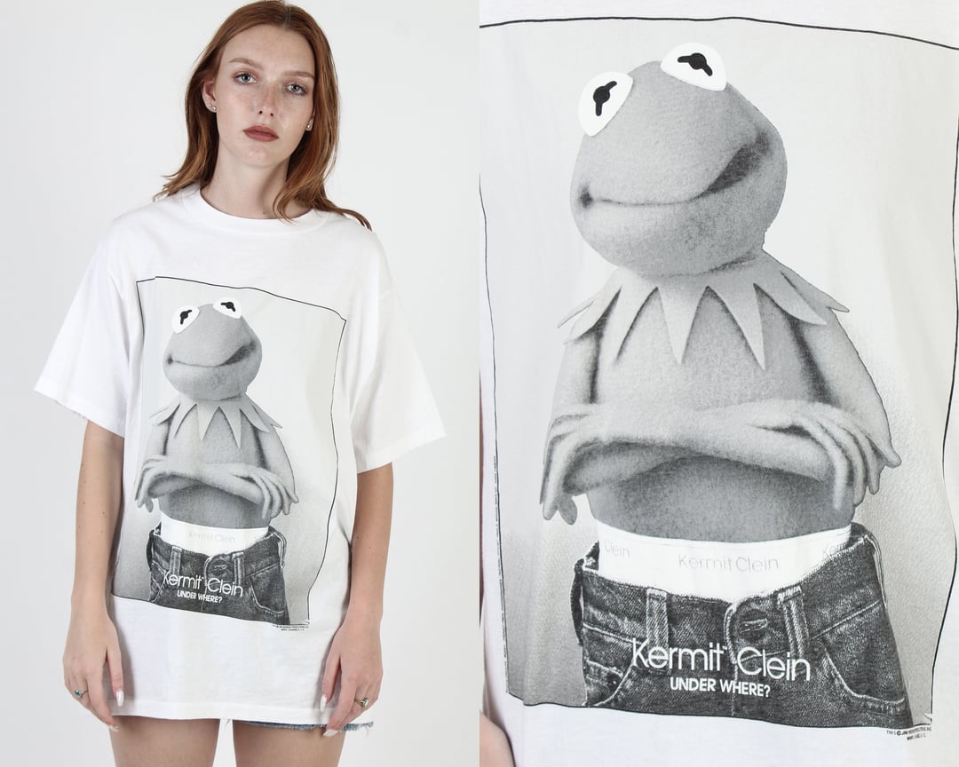Vintage Changes 90s Kermit Klein Calvin The Frog Muppets Jim | American ...