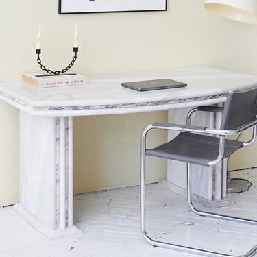 Carrara Marble Desk | Betsu Studio | Philadelphia, PA