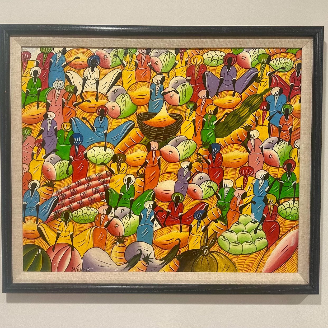 Signed Wilner Original Haitian Haiti Oil Painting On | MSGEngineering ...