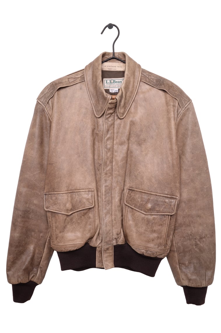 1980s Leather Bomber Jacket | The Vintage Twin | Manhattan - New York, NY