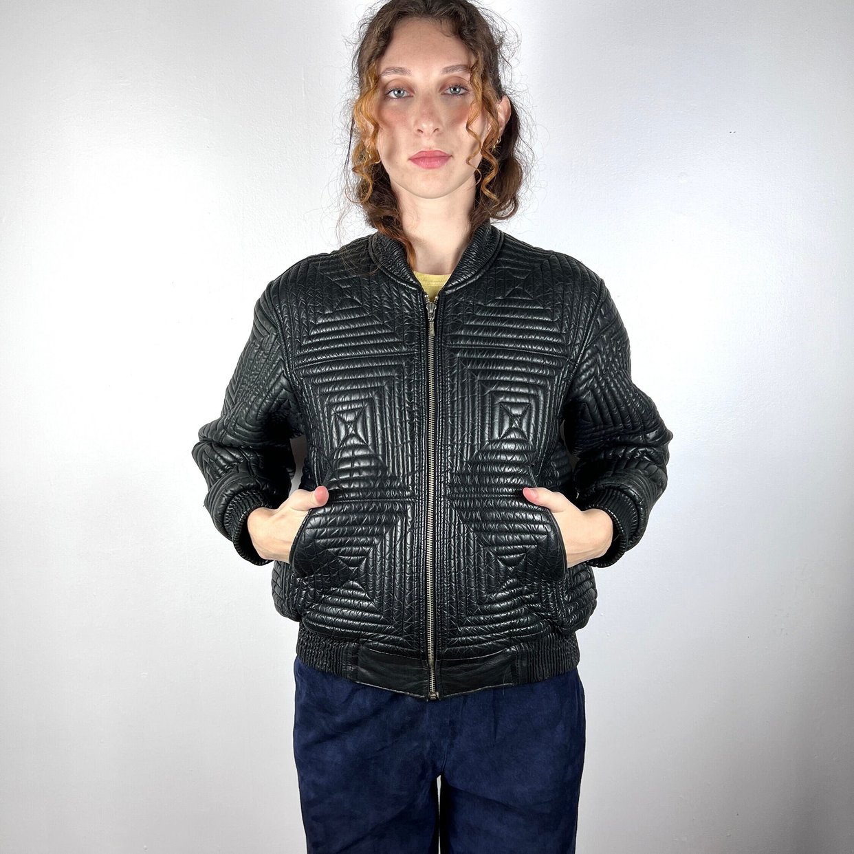 Vintage 80s 90s Quilted Bomber Jacket / Vintage Black | Erratic Static Vintage - New York, NY ...