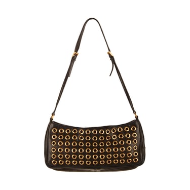 Prada Black Grommet Shoulder Bag | Treasures of NYC - New York, NY | ATTIC
