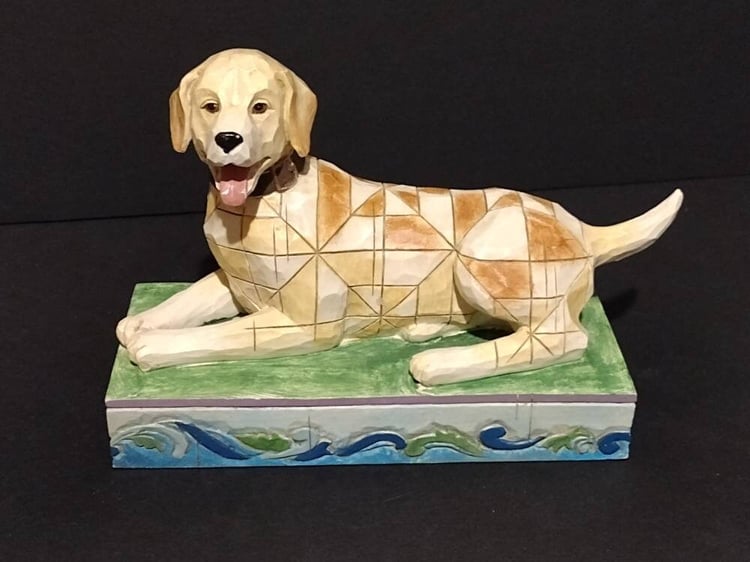 Jim Shore Heartwood Creek "Lucky" Golden Retriever Dog Folk Art | Talon ...