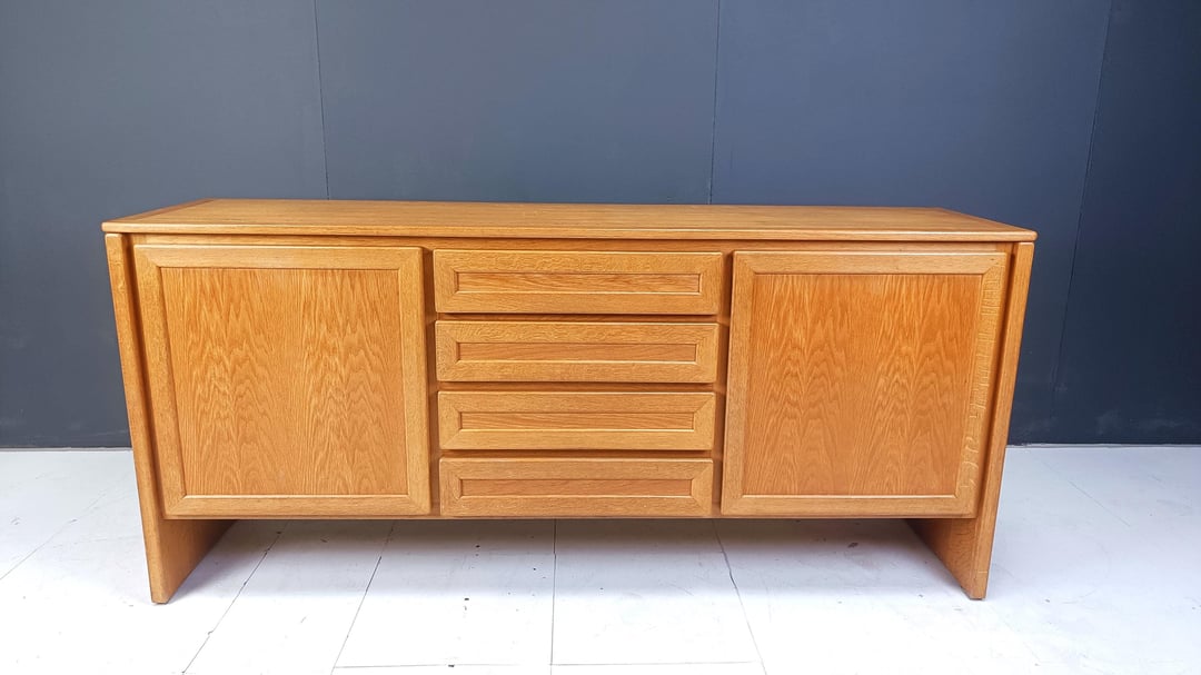 Vintage oak sideboard, 1960s - rustic oak sideboard - belgian ...