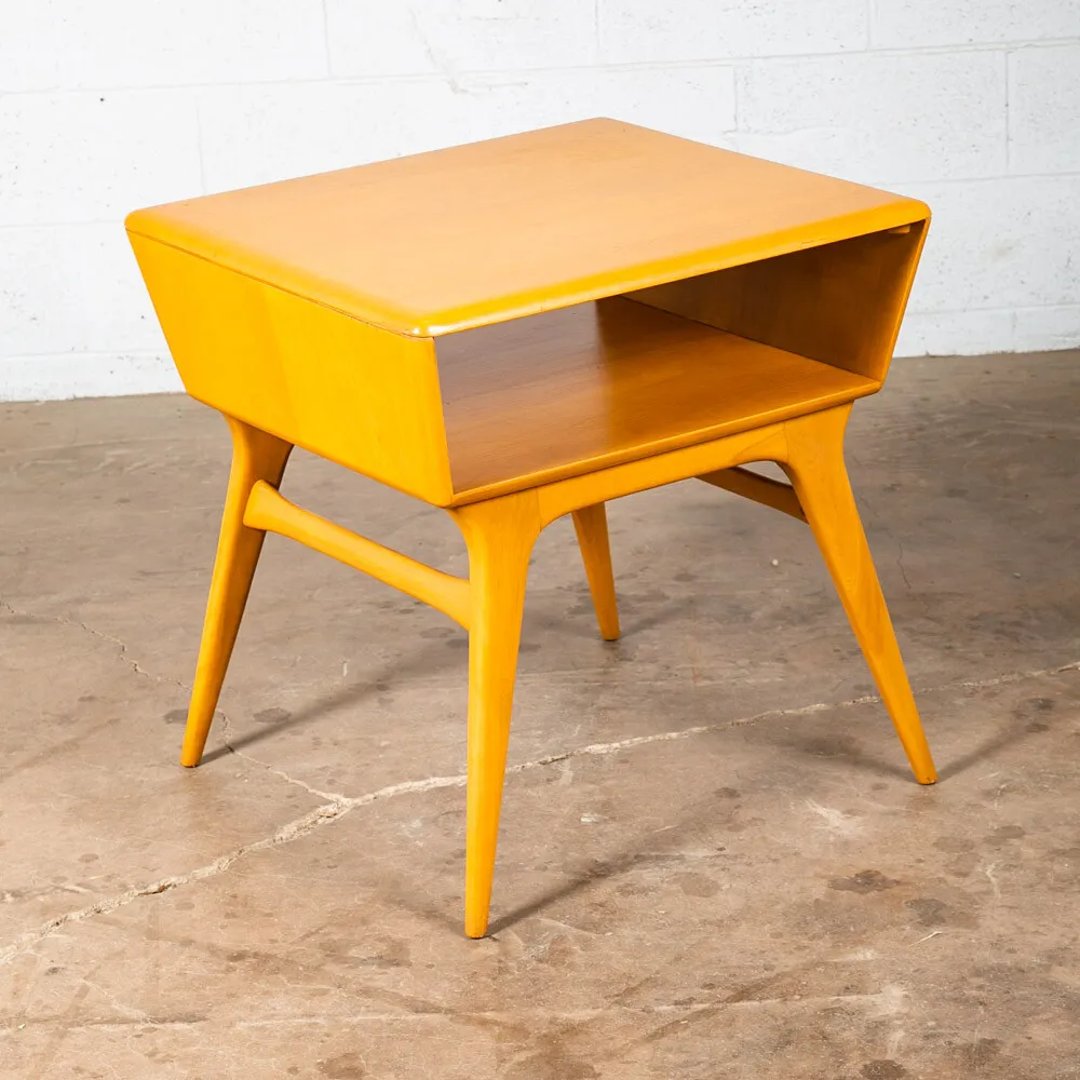 Mid Century Modern Side Table Heywood Wakefield End Encore Lamp ...