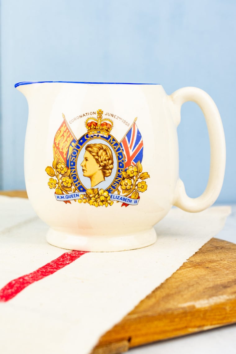 Vintage Queen Elizabeth II 1953 Coronation Pitcher | Posh Chicago ...