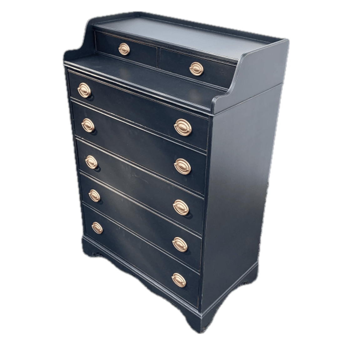 Vintage Hepplewhite Highboy Dresser | Simon Vintage | Neptune City, NJ