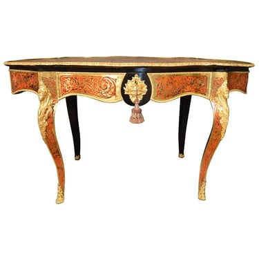 French 19th Century Tortoise Shell Table with Boulle | Pegaso Gallery ...