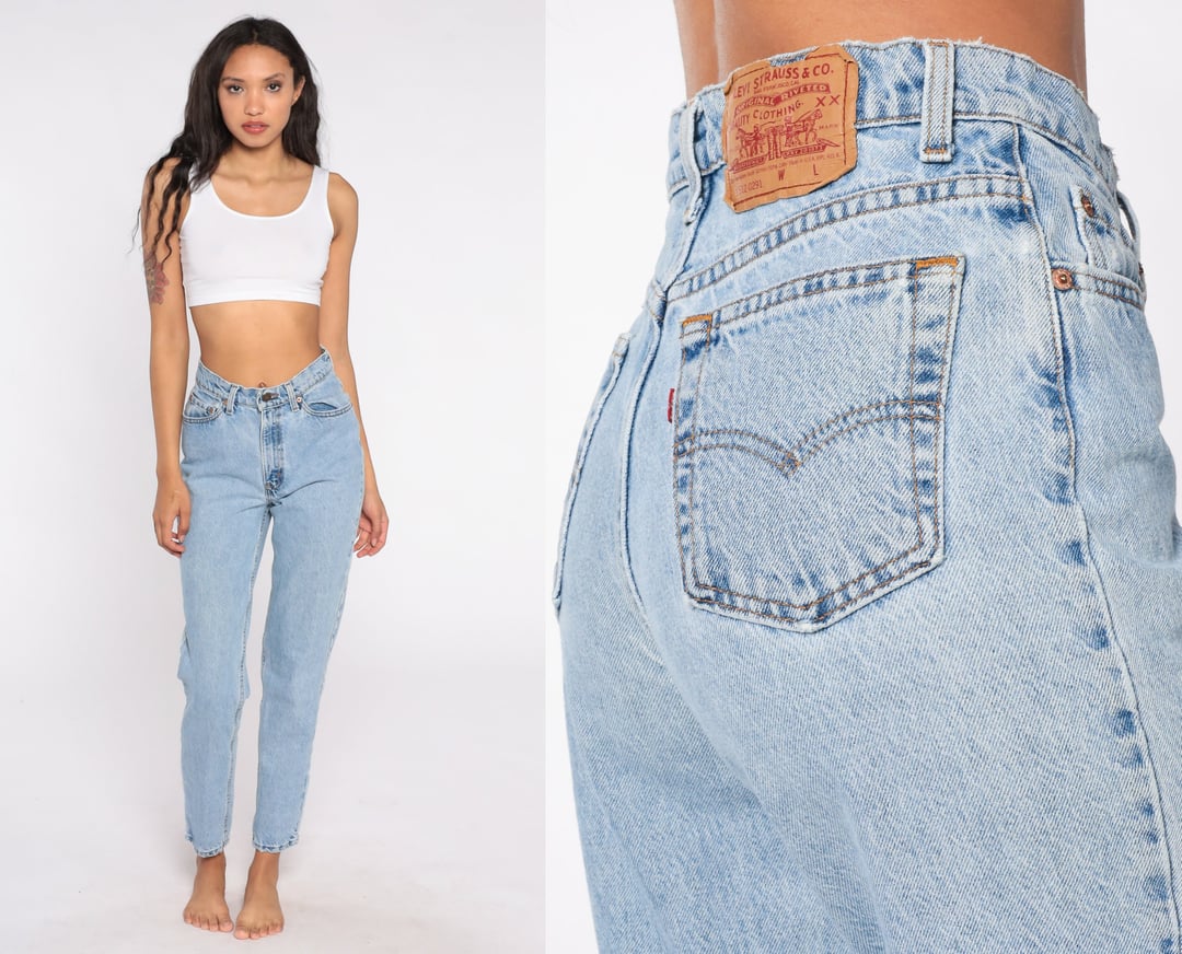 512 Levis Jeans Mom Jeans Tapered Slim High Rise Waist Levi | Shop ...