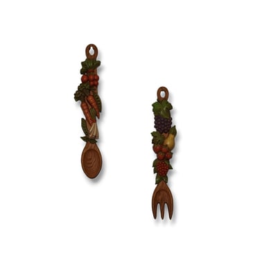Vintage Syroco Gourmet Giant Fork & Spoon Wall Hanging, 1970 | A GoGo ...