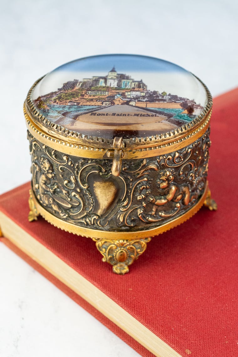 Antique Mont Saint Michel Jewelry Box | Posh Chicago | Chicago, IL