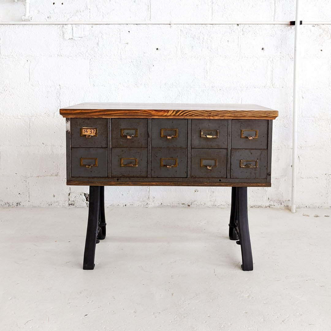 Industrial Multi-Drawer Console | Woodward Throwbacks | Hamtramck, MI
