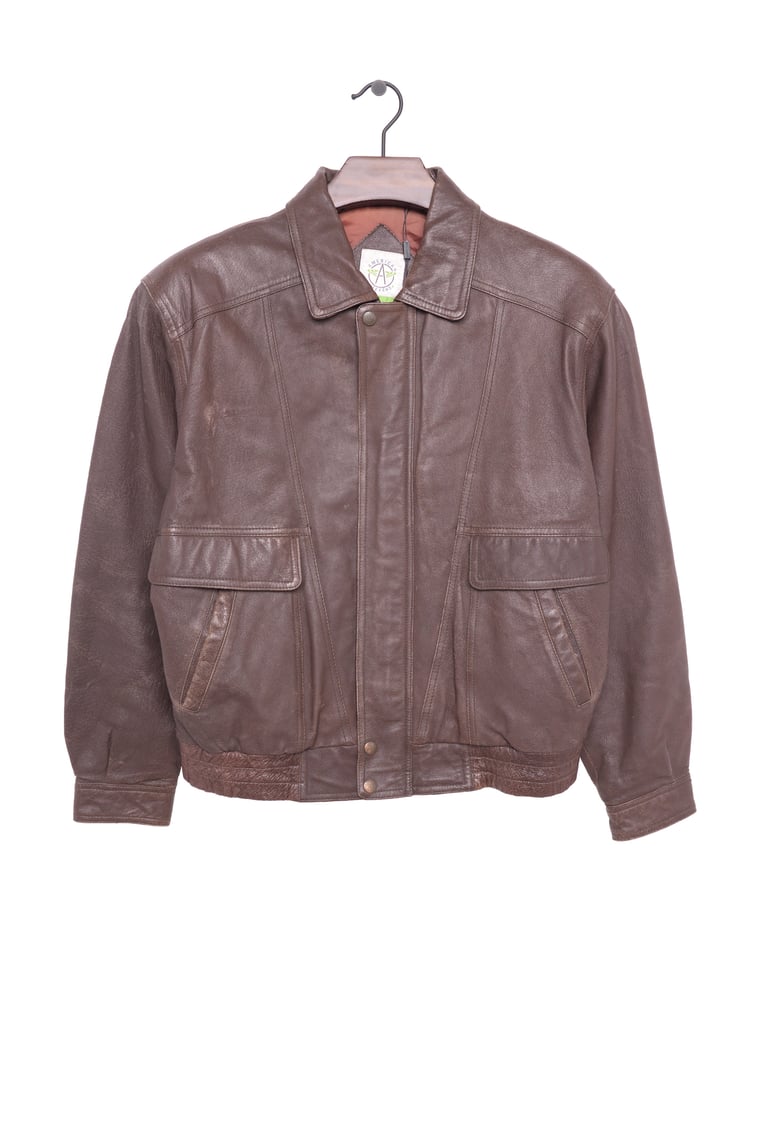 1980s Leather Bomber Jacket | The Vintage Twin | Manhattan - New York, NY
