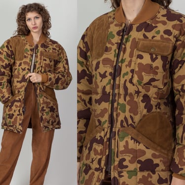 Vintage 1978 Bob Allen Ducks Unlimited Puffy Camo Bomber Jacket ...