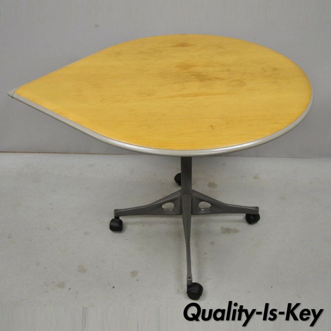 Herman Miller Teardrop Everywhere Roll Around Dining Work Table on ...