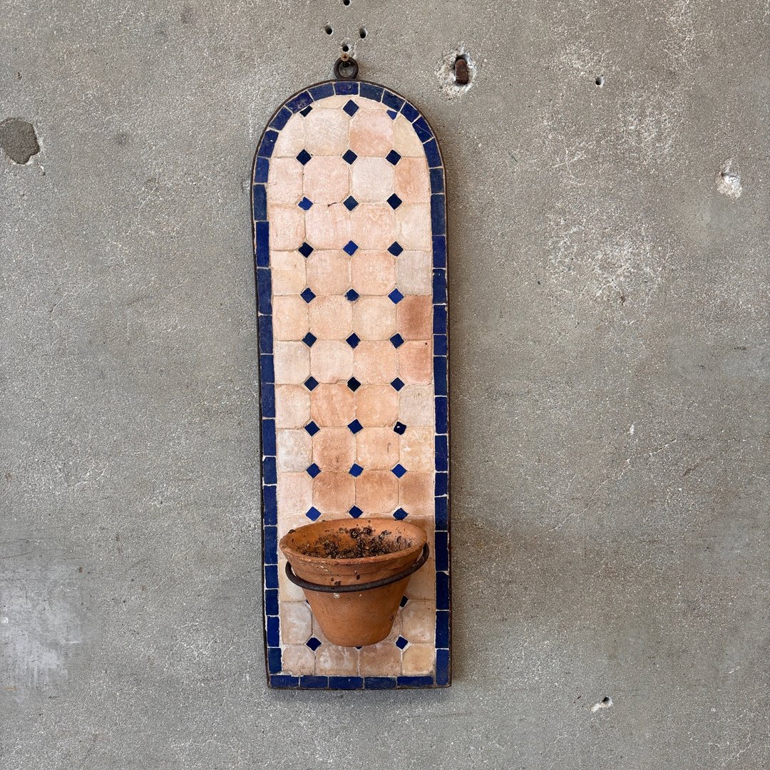 Vintage Italian Tile & Terra Cotta Wall Planter w/Pot #2 | Urban ...