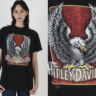 Vintage 1990's 100% Cotton 3D Emblem Harley Davidson Great Vintage 1990's 100% Cotton 3D Emblem Harley Davidson Great