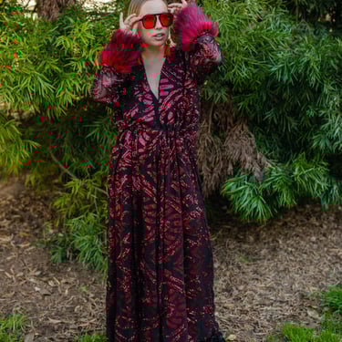 Ruby Sequin Faux Fur Duster | Jennafer Grace | San Diego, CA