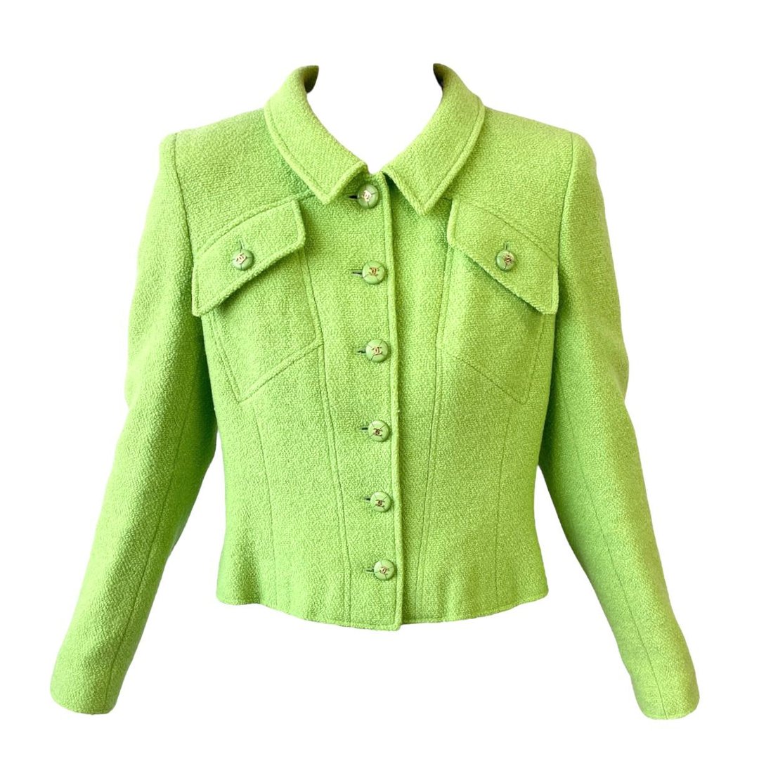 Chanel Lime Green Short Jacket | Treasures of NYC | New York, NY