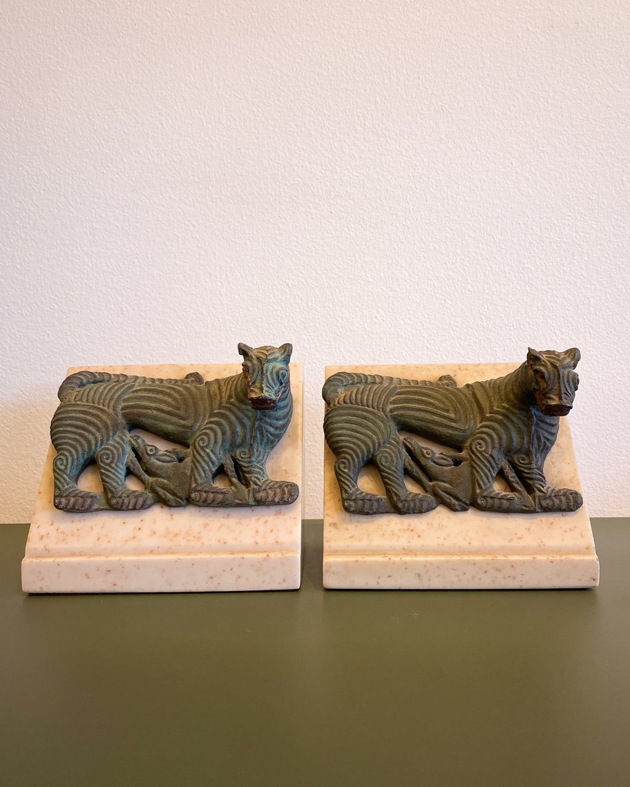 Vintage Tiger Bookends | Sunbeam Vintage | Highland Park - Los Angeles, CA