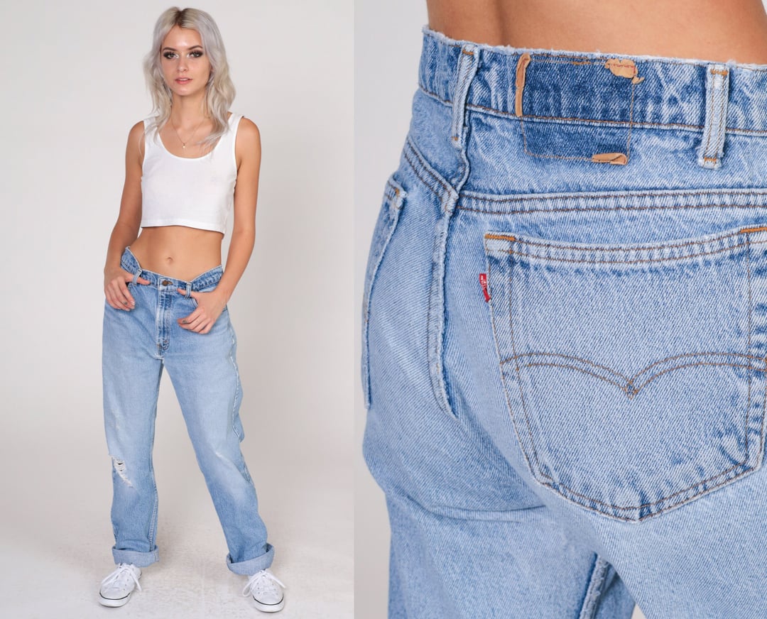 90s Levis Jeans Mid Rise Straight Leg Mom Jeans Light | Shop Exile ...