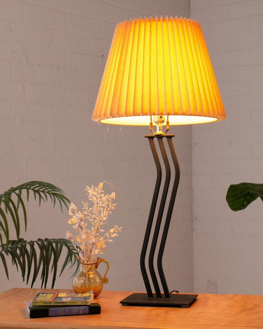 Pleated Shade 80’s Lamp | Sunbeam Vintage | Highland Park - Los Angeles, CA